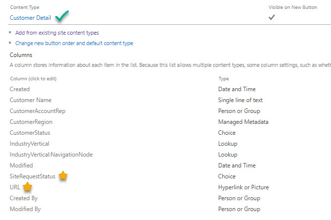 Customer Details List setting – Joanne C Klein