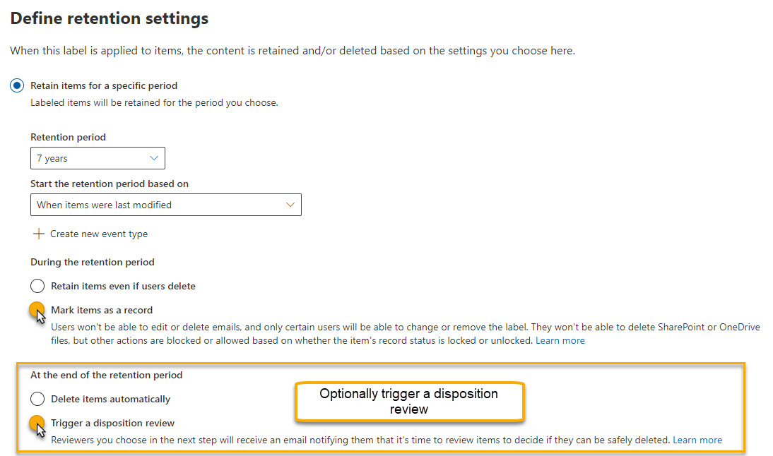 Disposition Review – Joanne C Klein