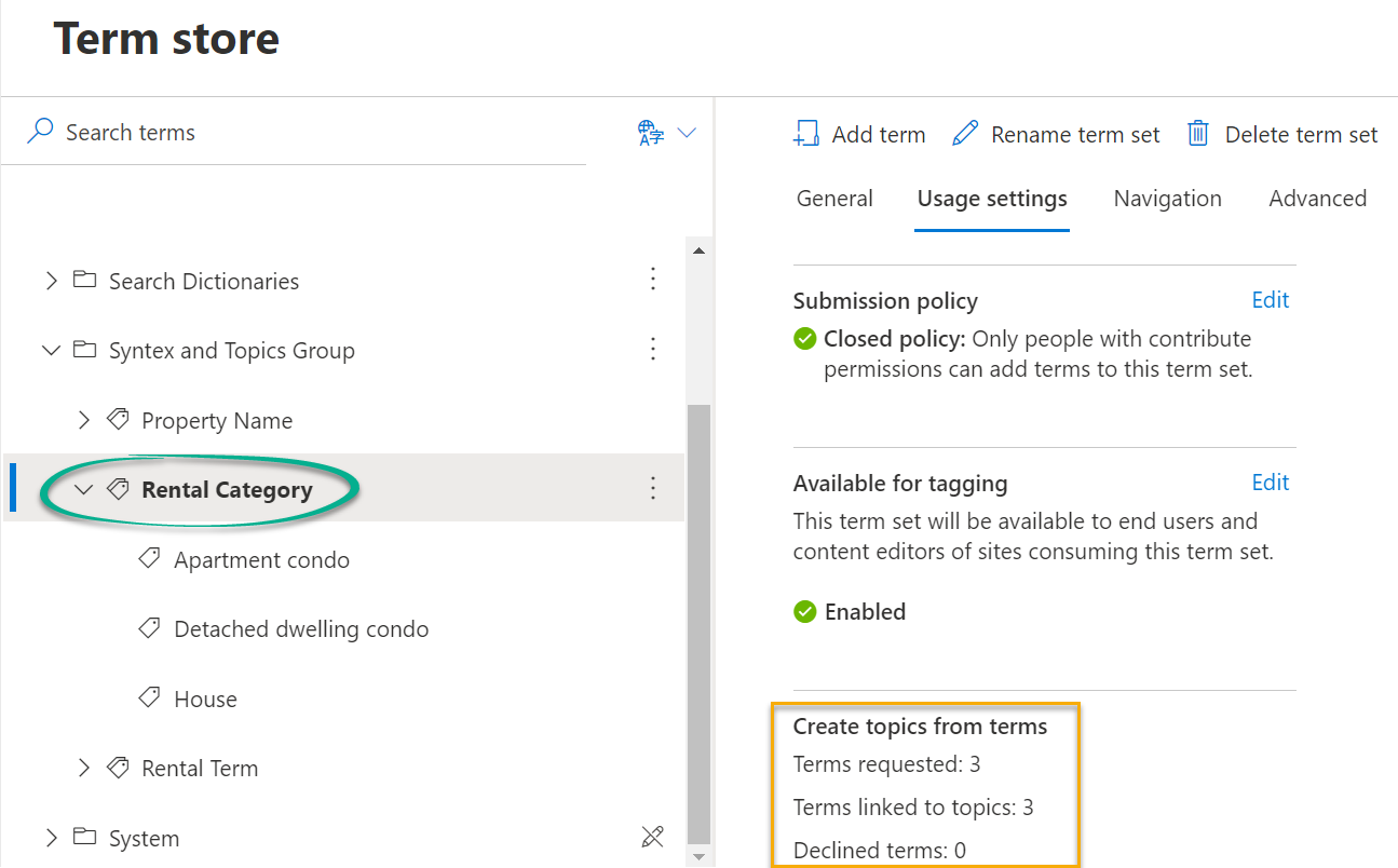 Create topics from terms – Joanne C Klein